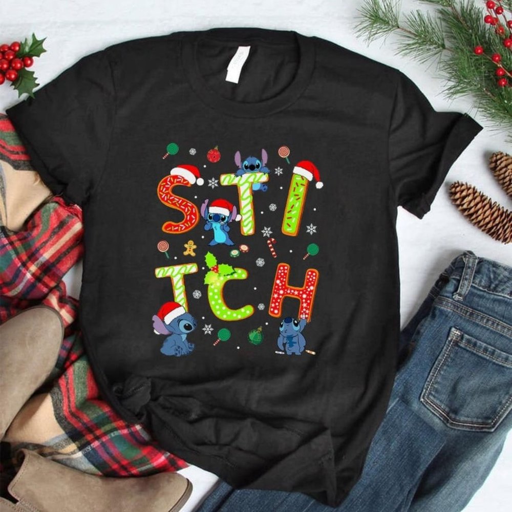 Disney Stitch Christmas Shirt, Stitch Christmas Disne… - Gem